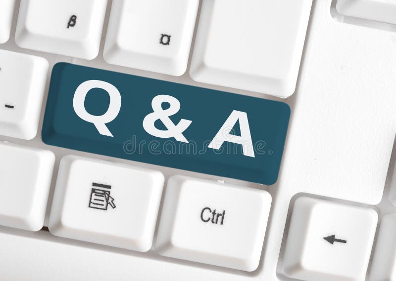 Handwriting Text Writing Q and a Question. Concept Meaning in Which ...