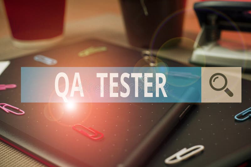 Handwriting Text Writing Qa Tester Concept Meaning Quality Assurance Of An On Going Project
