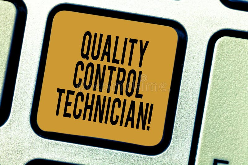 Handwriting Text Writing Quality Control Technician. Concept Meaning ...