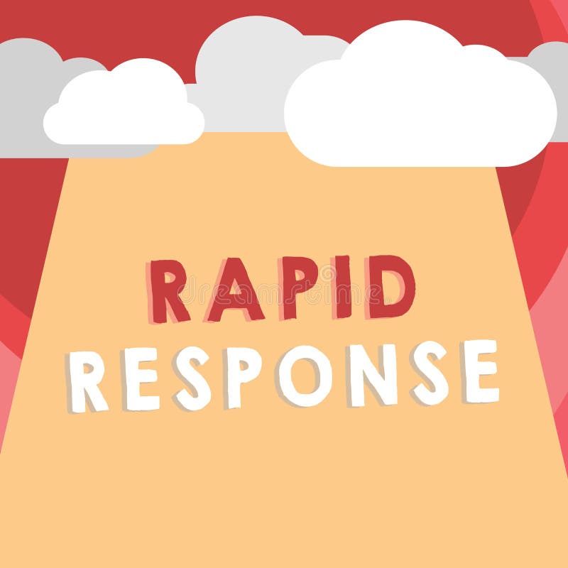 Handwriting Text Writing Rapid Response. Concept Meaning Medical ...