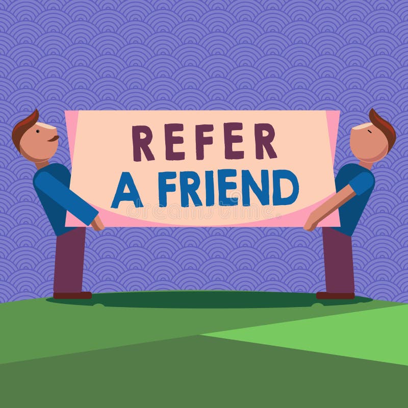 Handwriting Text Writing Refer a Friend. Concept Meaning Recommendation ...
