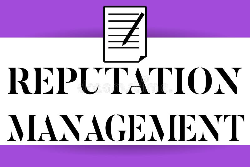 Handwriting Text Writing Reputation Management. Concept Meaning ...