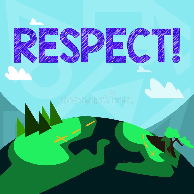 Handwriting Text Writing Respect. Concept Meaning Feeling of Deep ...