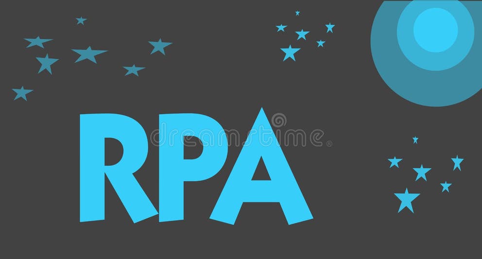 Handwriting Text Writing Rpa. Concept Meaning the Use of Software with ...