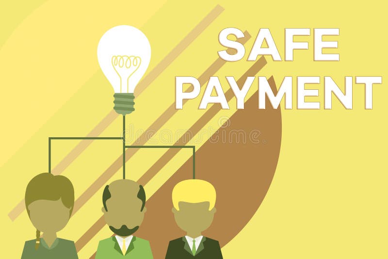 Safe payment button icon stock illustration. Illustration of customer ...