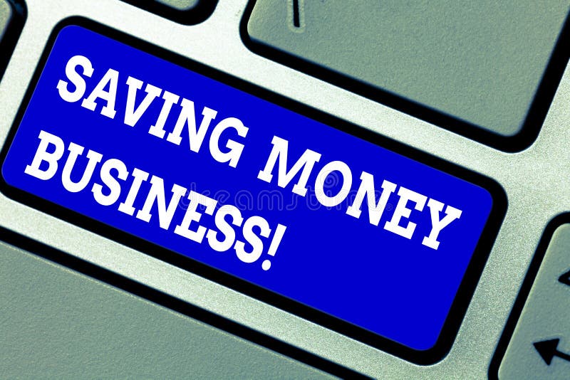 Handwriting Text Writing Saving Money Business. Concept Meaning ...