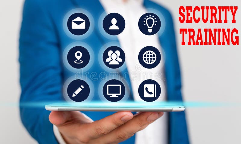 Handwriting Text Writing Security Training. Concept Meaning Providing ...