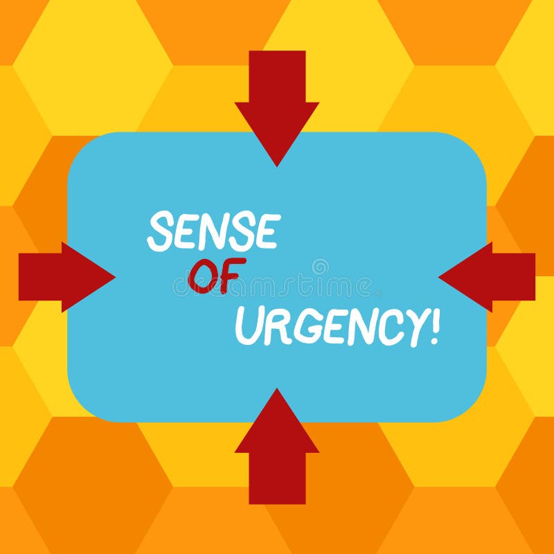 Handwriting Text Writing Sense of Urgency. Concept Meaning First ...