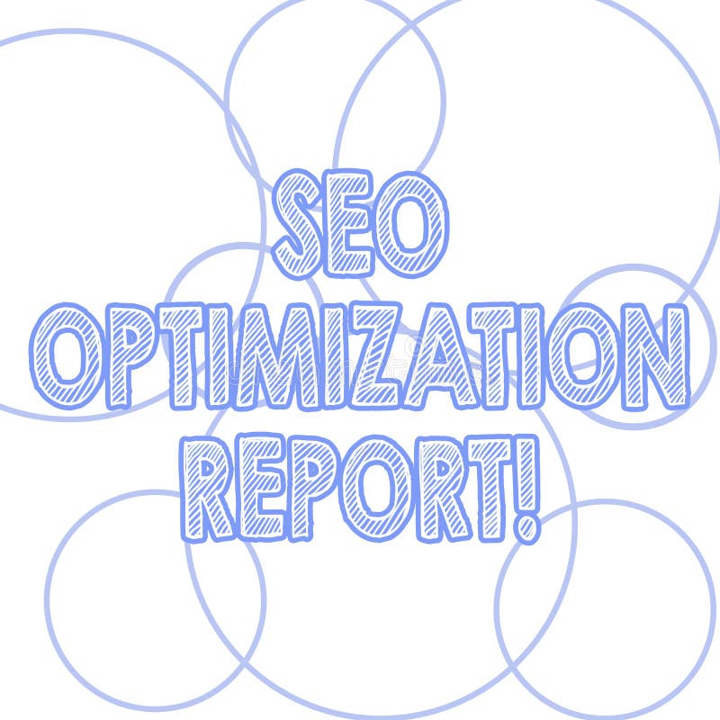 Handwriting Text Writing Seo Optimization Report. Concept Meaning ...