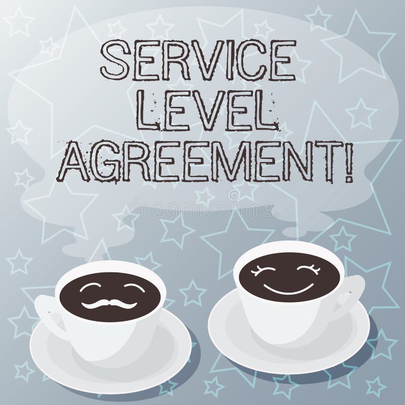 Handwriting Text Writing Service Level Agreement. Concept Meaning ...