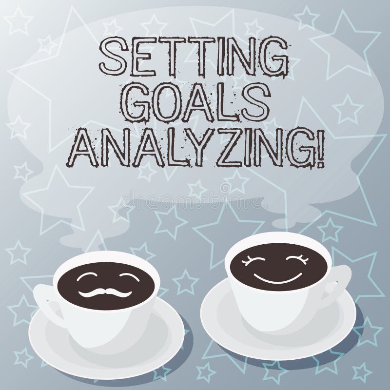 Handwriting Text Writing Setting Goals Analyzing. Concept Meaning ...