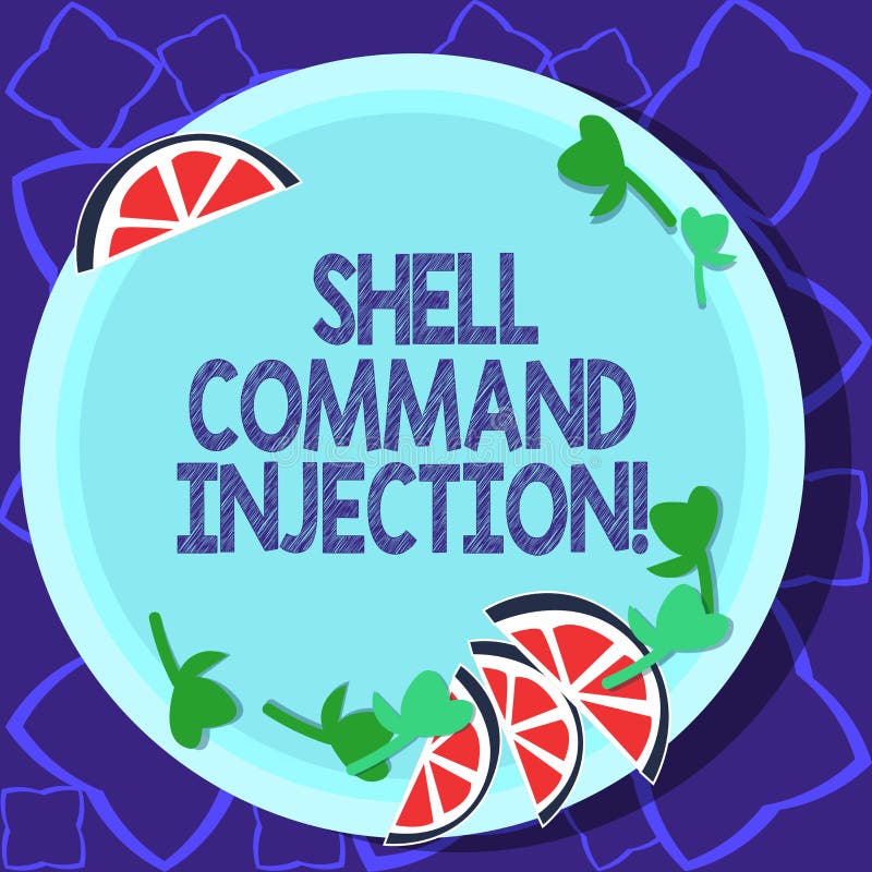 Handwriting Text Writing Shell Comanalysisd Injection. Concept Meaning ...