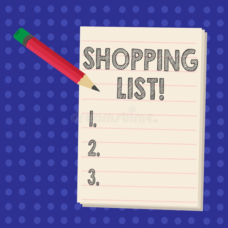 Handwriting Text Writing Shopping List. Concept Meaning Products ... Handwriting Text Writing Shopping List. Concept Meaning Products ...