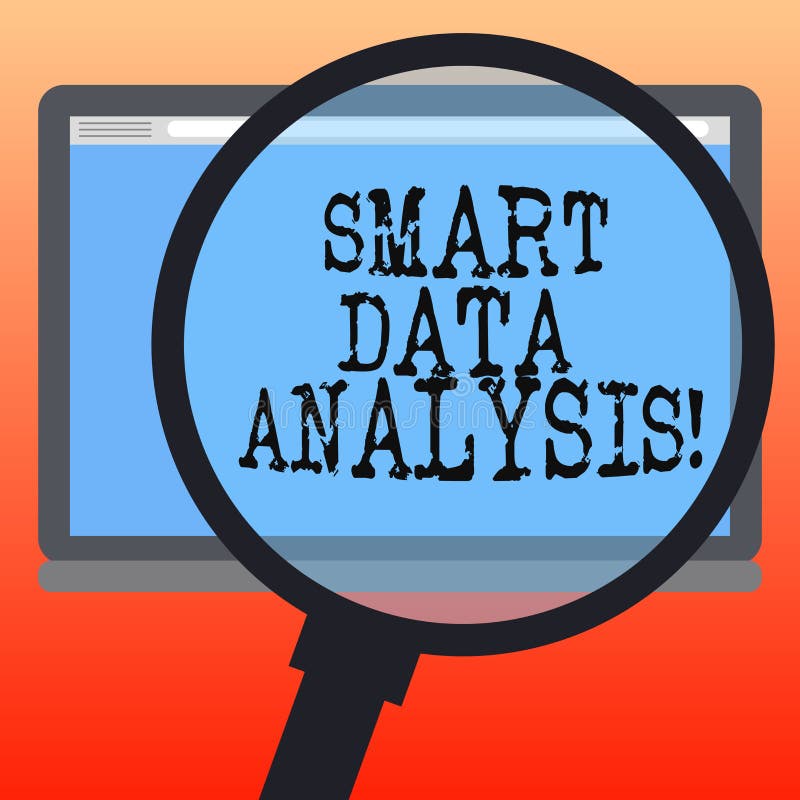 Handwriting Text Writing Smart Data Analysis. Concept Meaning ...