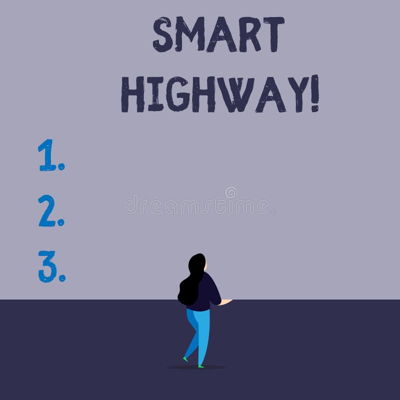 Handwriting Text Writing Smart Highway. Concept Meaning Highways that ...