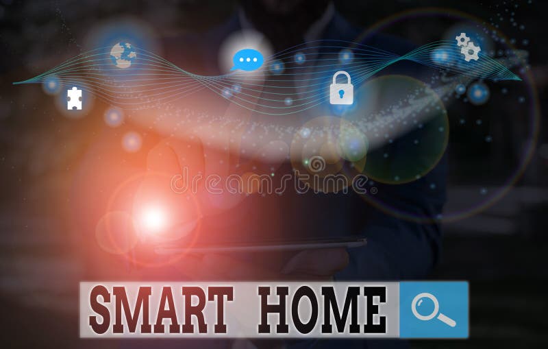 Handwriting Text Writing Smart Home. Concept Meaning Automation System ...
