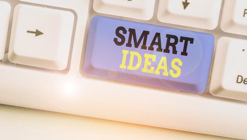 Handwriting Text Writing Smart Ideas. Concept Meaning a Thought or ...