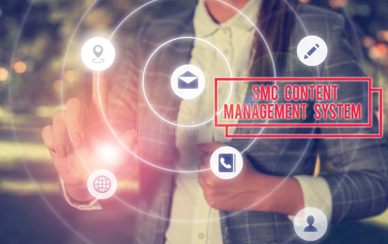 Handwriting Text Writing Smc Content Management System. Concept Meaning ...