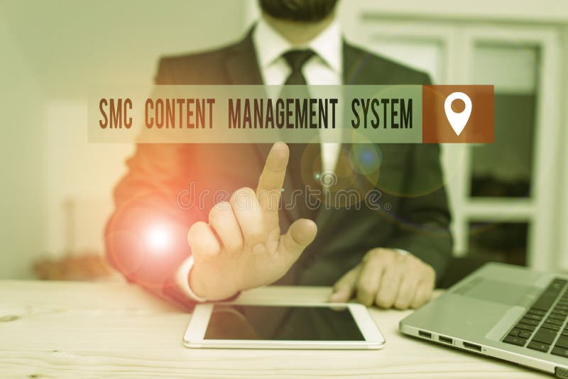 Handwriting Text Writing Smc Content Management System. Concept Meaning ...