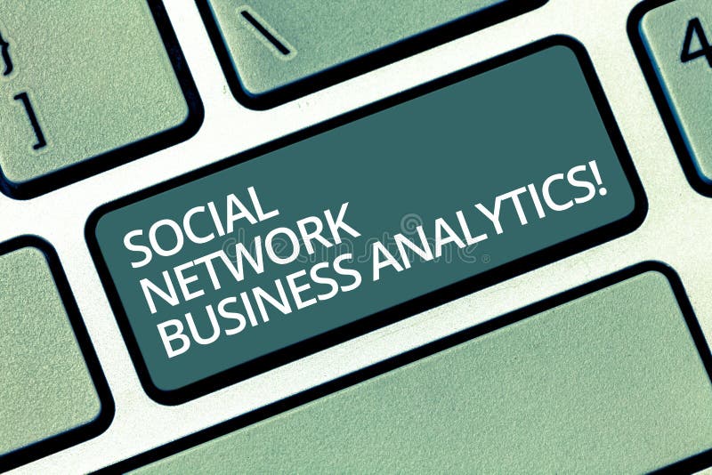 Handwriting Text Writing Social Network Business Analytics. Concept ...