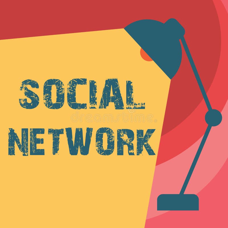 Handwriting Text Writing Social Network. Concept Meaning Interactions ...