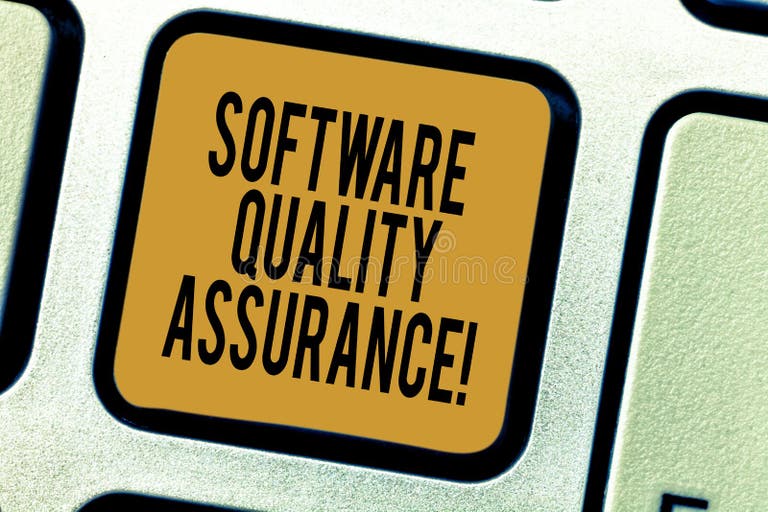 Handwriting Text Writing Software Quality Assurance. Concept Meaning ...