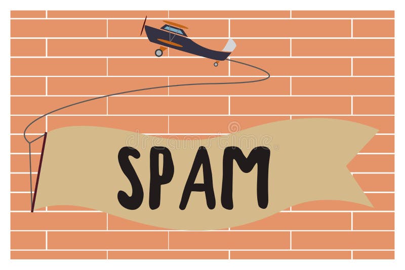 Handwriting Text Writing Spam. Concept Meaning Intrusive Advertising ...