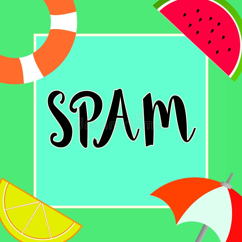 Handwriting Text Writing Spam. Concept Meaning Intrusive Advertising ...