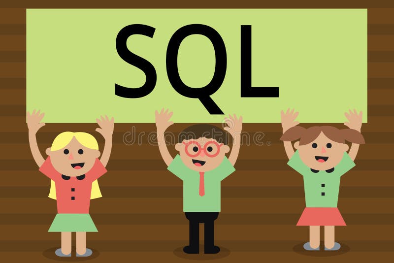 Handwriting Text Writing Sql Concept Meaning A Standard Computer Language For Relational