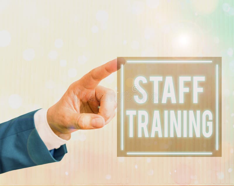 Handwriting Text Writing Staff Training. Concept Meaning Program that ...