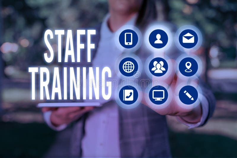 Handwriting Text Writing Staff Training. Concept Meaning Program that ...