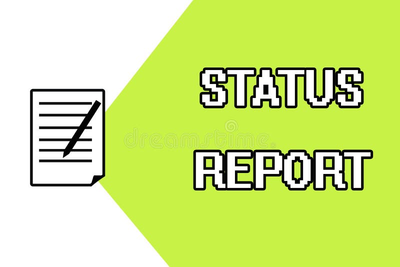 Handwriting Text Writing Status Report. Concept Meaning Update Summary ...