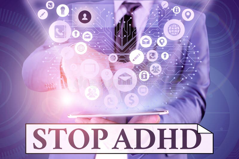 Handwriting Text Writing Stop Adhd. Concept Meaning Put at End the ... Handwriting Text Writing Stop Adhd. Concept Meaning Put at End the ...