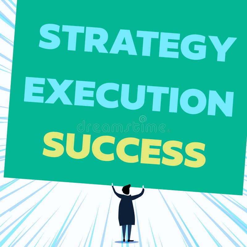 Strategy, Execution And Success Illustration Stock Illustration ...