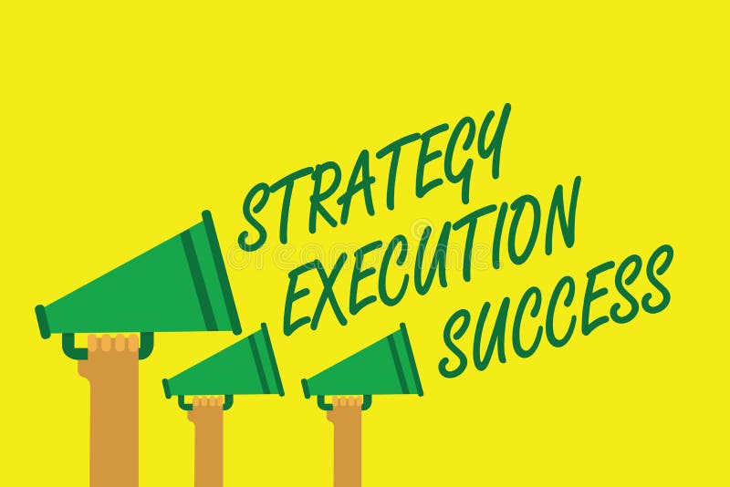 Strategy Execution To Success Concept Illustration Stock Illustration ...