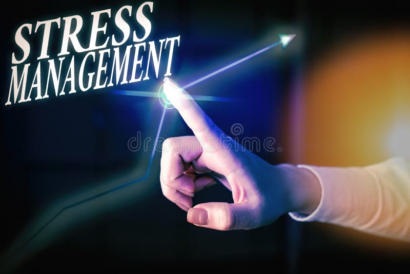 Handwriting Text Writing Stress Management. Concept Meaning Method of ...