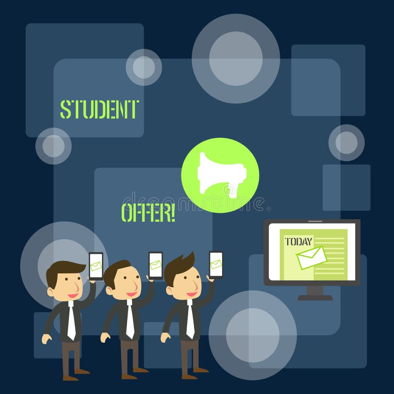 Man Writing at a Student Desk Stock Illustration - Illustration of male ...