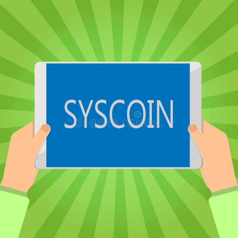 Handwriting Text Writing Syscoin. Concept Meaning Cryptocurrency ...