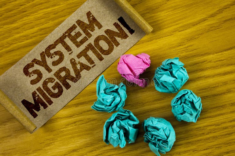 Handwriting Text Writing System Migration Motivational Call. Concept ...