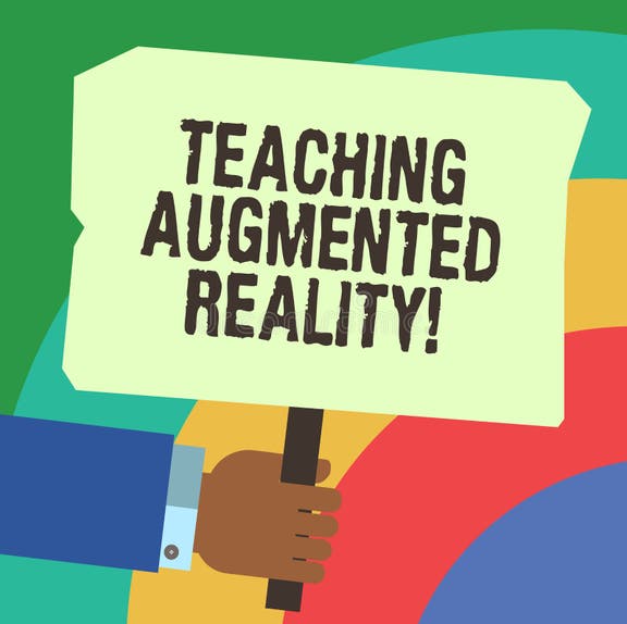 Handwriting Text Writing Teaching Augmented Reality. Concept Meaning ...