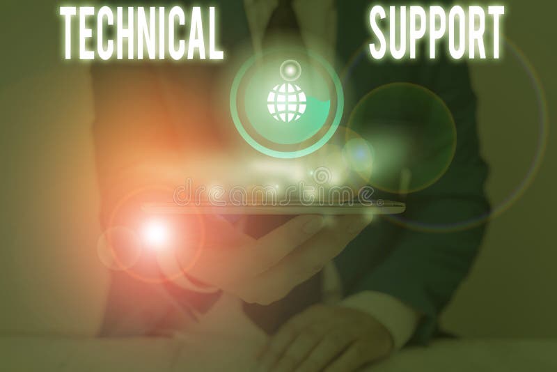 Handwriting Text Writing Technical Support. Concept Meaning Service ...