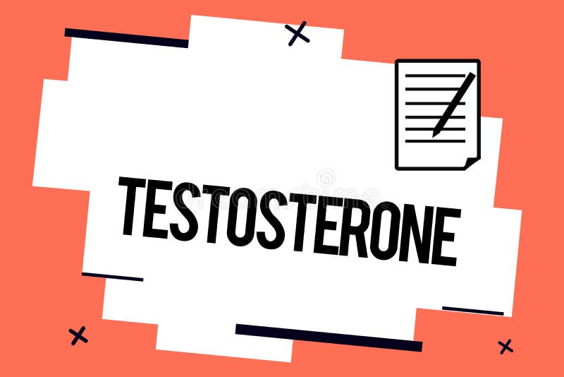 Handwriting Text Writing Testosterone. Concept Meaning Hormone ...