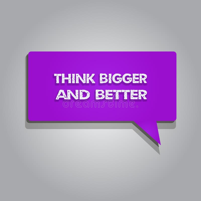 Think Bigger Better Stock Illustrations – 113 Think Bigger Better Stock ...