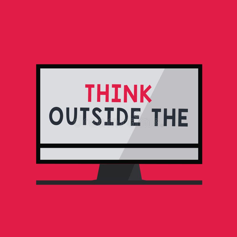 Handwriting Text Writing Think Outside the. Concept Meaning Creative ...