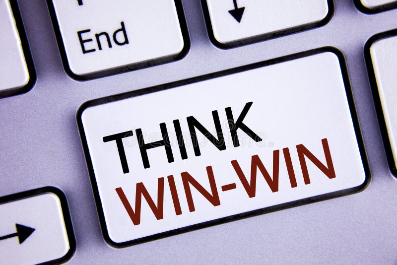 Handwriting Text Writing Think Win-Win. Concept Meaning Negotiation ... Handwriting Text Writing Think Win-Win. Concept Meaning Negotiation ...