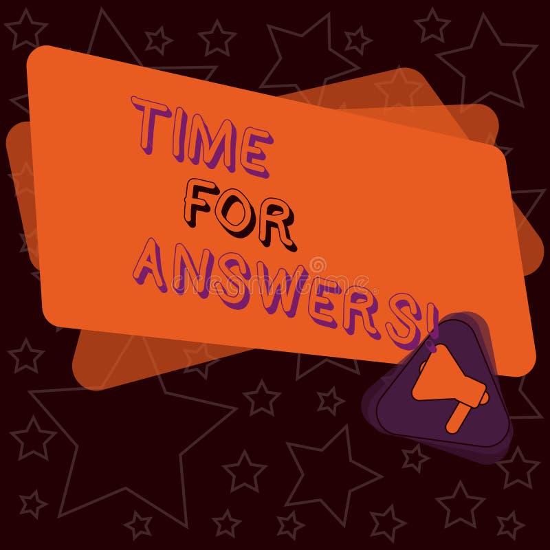 Time for Answers - Clock stock illustration. Illustration of computer ...