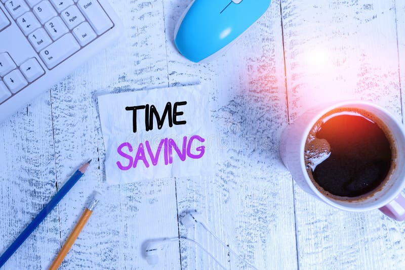 Handwriting Text Writing Time Saving. Concept Meaning the Act of ...