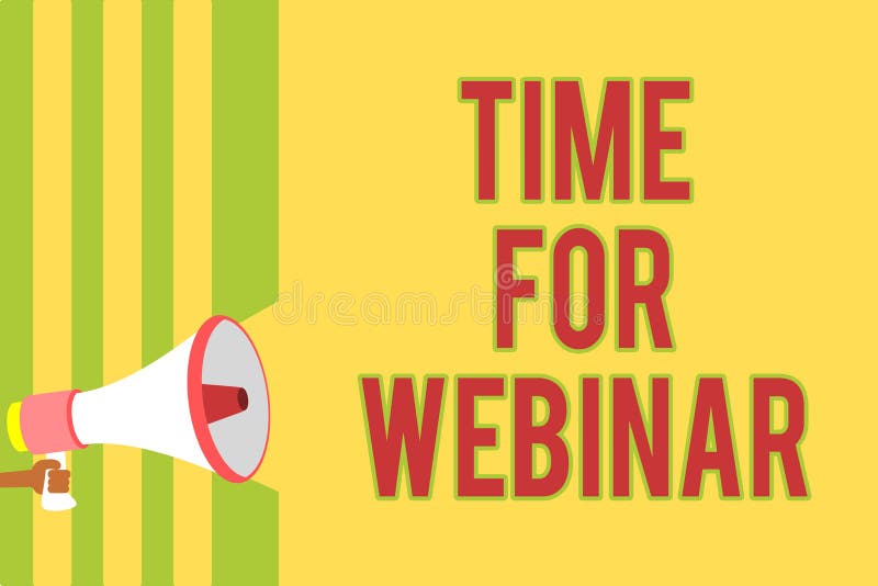 Handwriting Text Writing Time for Webinar. Concept Meaning Seminar ...