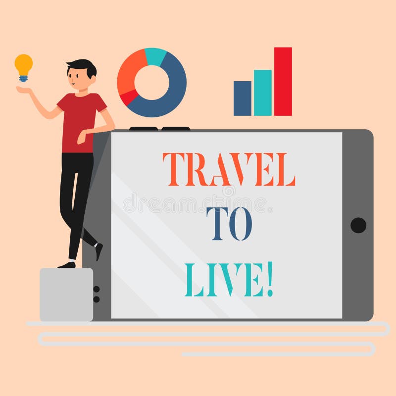 Handwriting Text Writing Travel To Live. Concept Meaning Get Knowledge ...