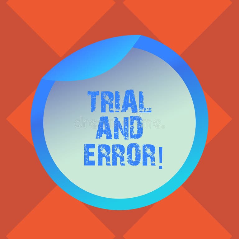 Handwriting Text Writing Trial and Error. Concept Meaning Lear ...